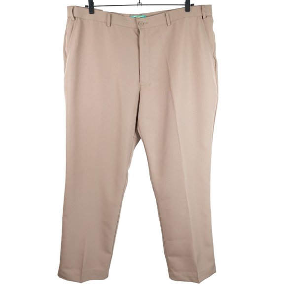Haband | Pants | Haband Fit Forever Mens Size 44l Tan Polyester Dress ...